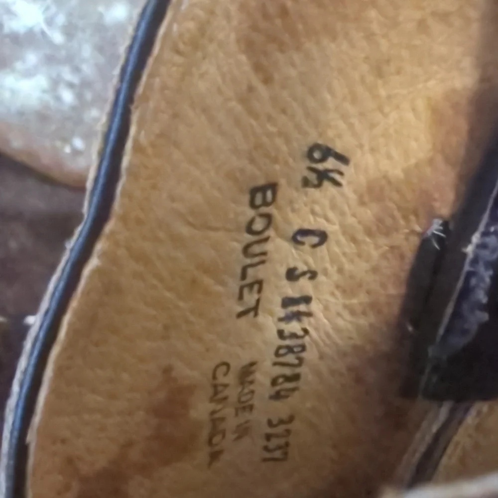 Boulet | Shoes | Boulet 3237 Ladies Floral Tooled Leather Cowboy ...